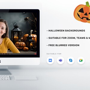 5 Halloween Zoom Backgrounds, Zoom Background Halloween, Zoom ...