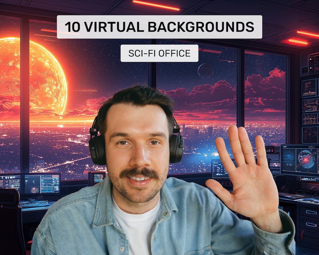 10 Zoom Backgrounds Sci-fi, Zoom Background Sci-fi Office, Zoom ...