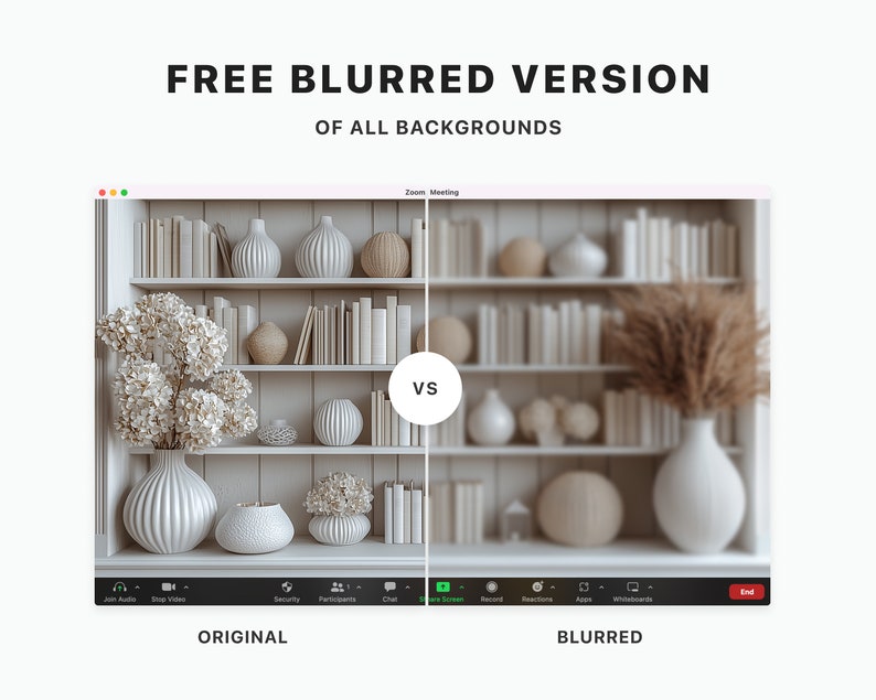 10 Modern White Shelf Zoom Backgrounds, Zoom Background Office, Book ...