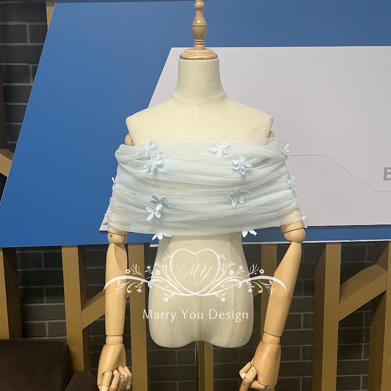 Blue Cover up Bridal Top - Etsy