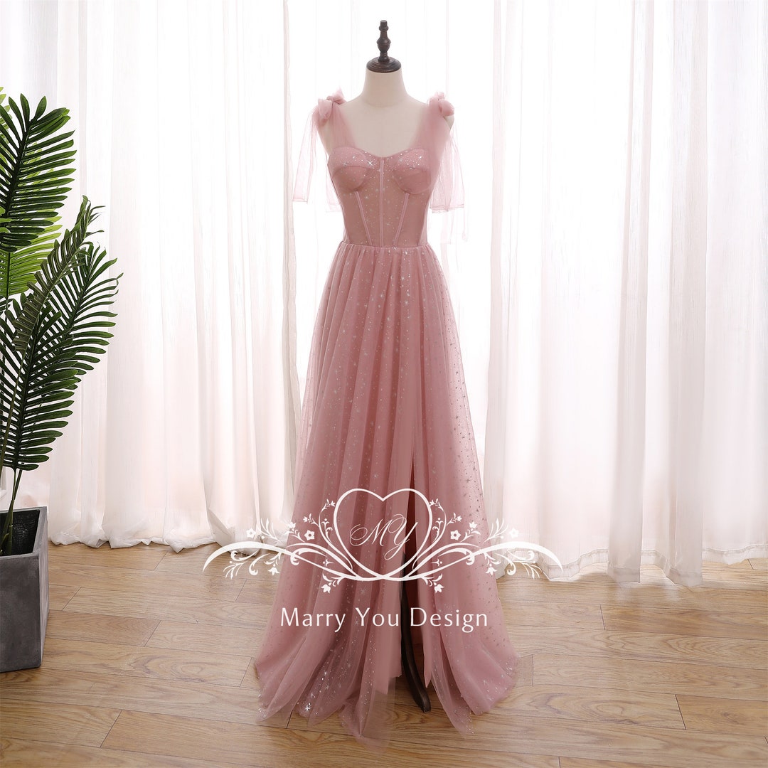 Sweet 16 Pink Star&moon Prom Dress for Girls,straps Evening Formal ...