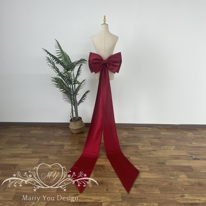 Burgundy Satin Short Dress - Etsy