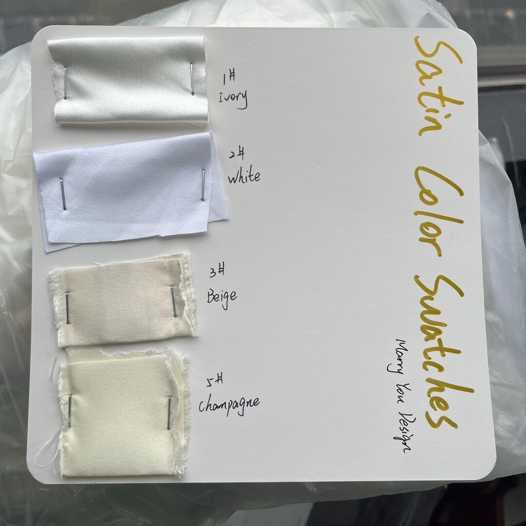 Color Swatches for Satin - Etsy