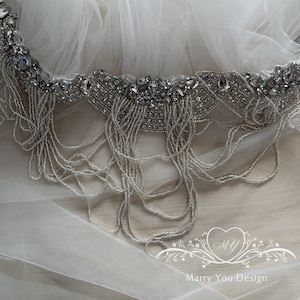 Luxury Wedding Cape,crystal Wedding Cape Veil,sparkly Beading Wedding ...