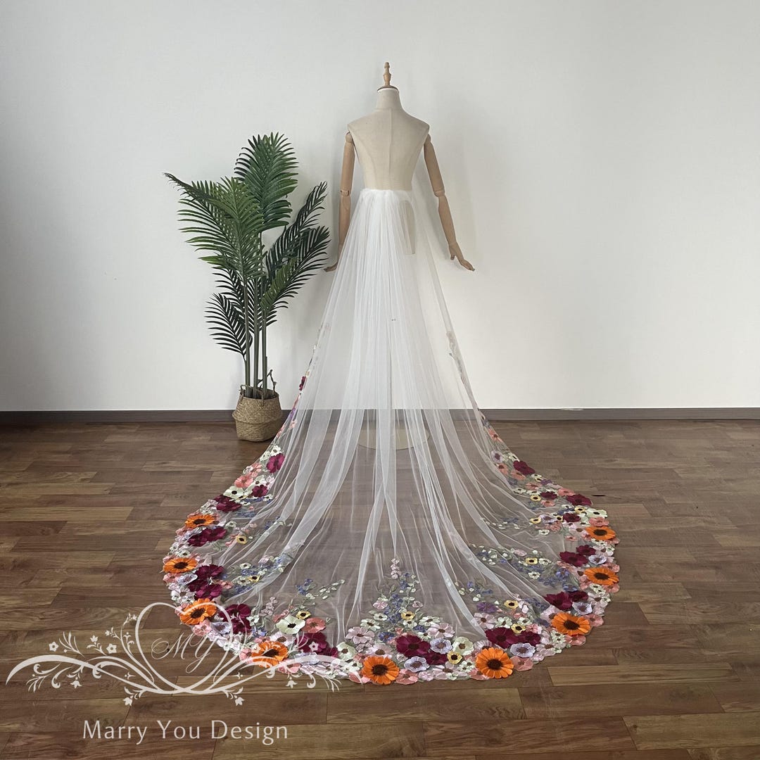 Dreamy Detachable Train for Wedding,secret Garden Detachable Skirt ...