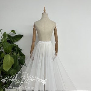Dreamy Detachable Train for Wedding,floral Lace Detachable Skirt ...