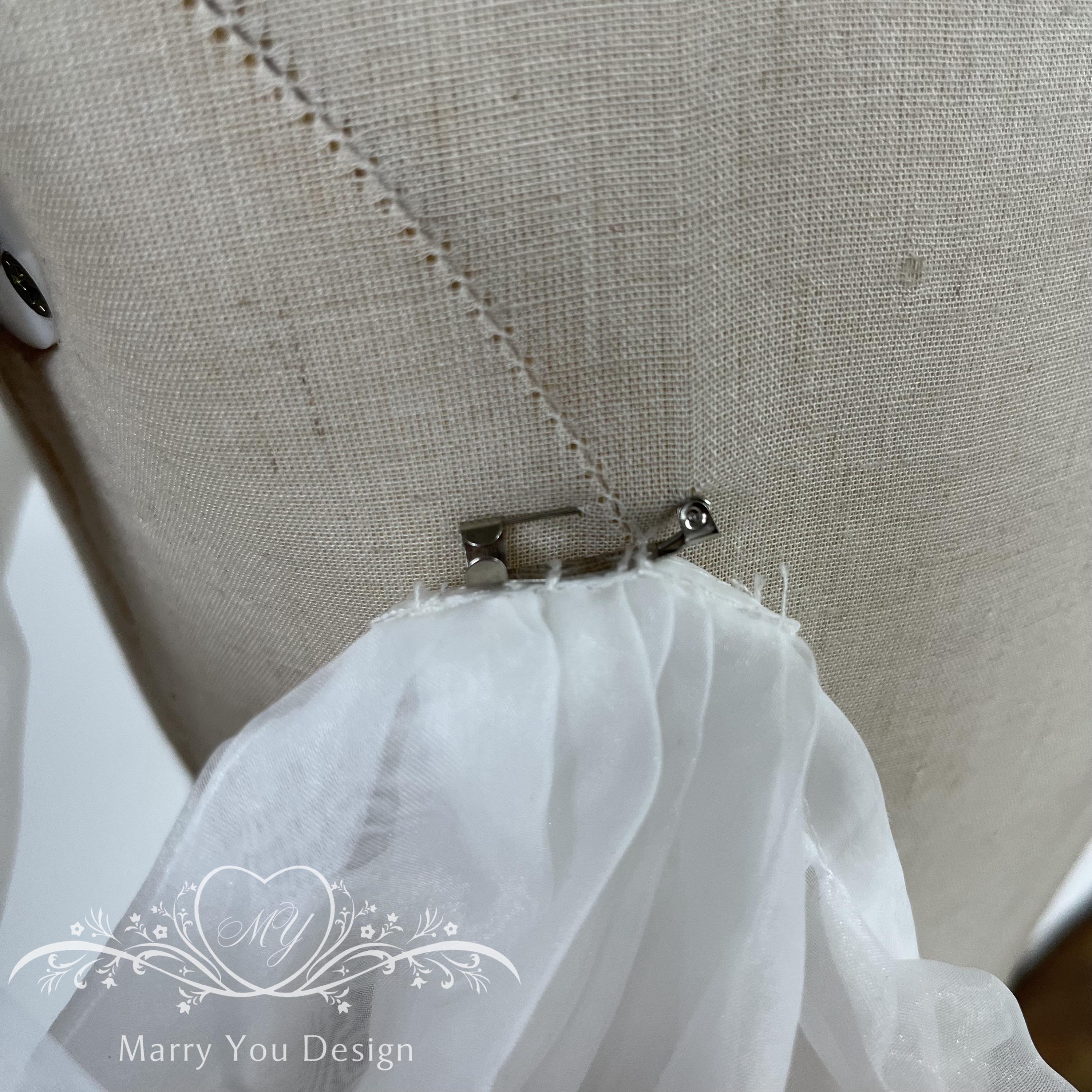 Minimalist Wedding Cape,off Shoulder Straps With Long Train,off-the ...