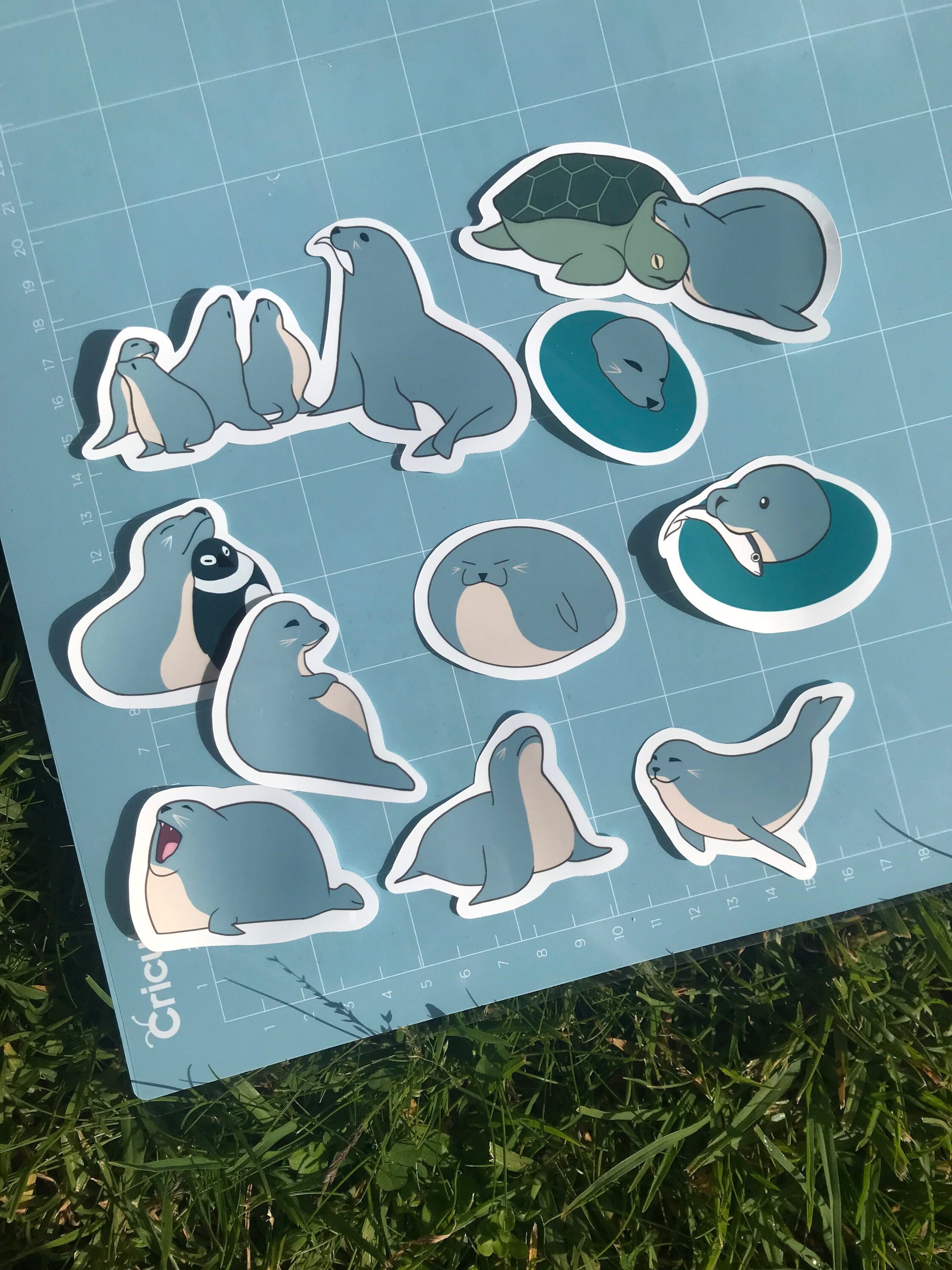 Homemade Seal Stickers Set of 10 - Etsy