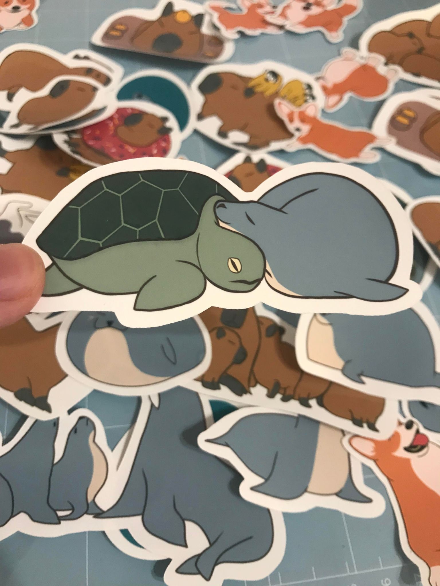 Homemade Seal Stickers Set of 10 - Etsy