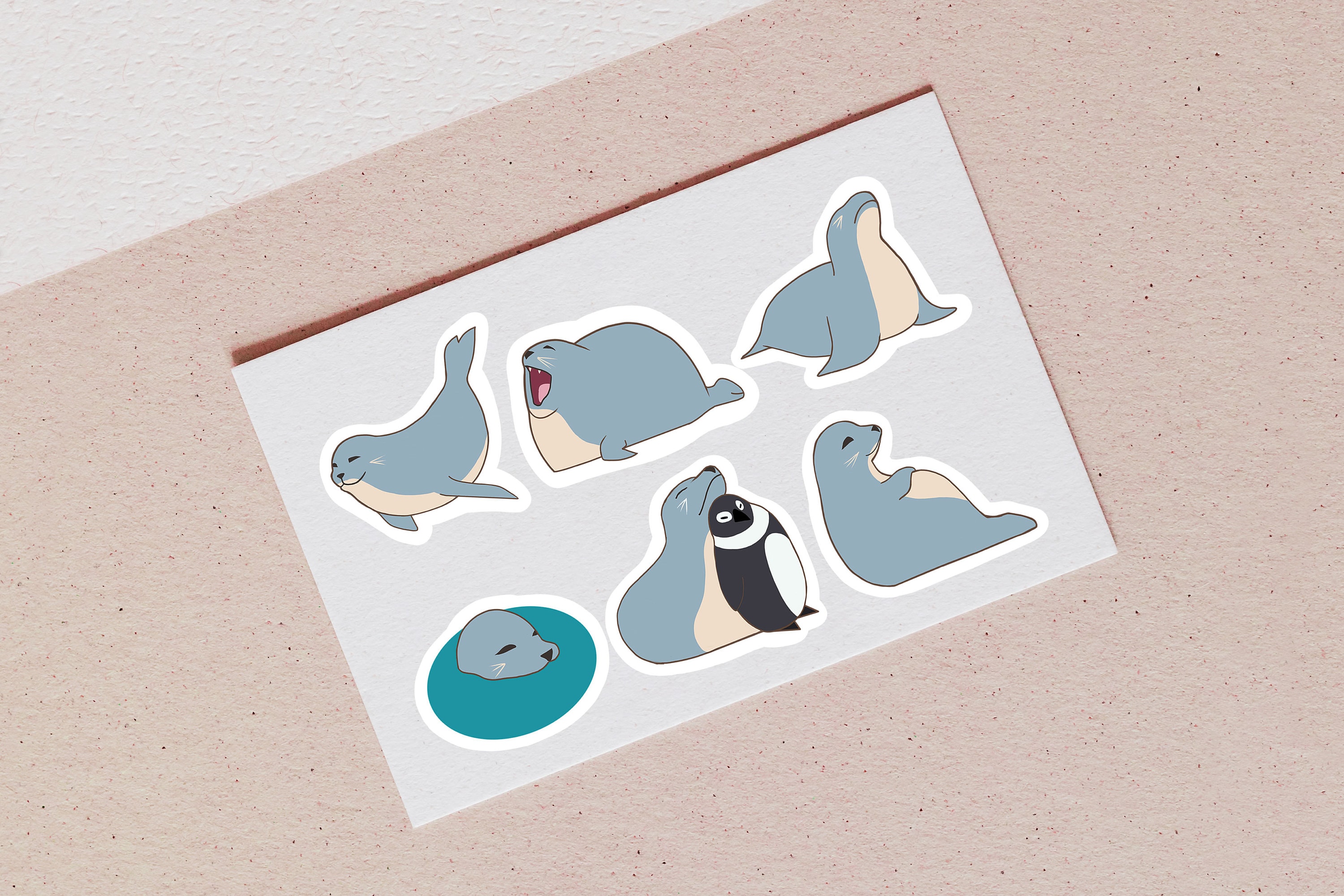Homemade Seal Stickers Set of 10 - Etsy