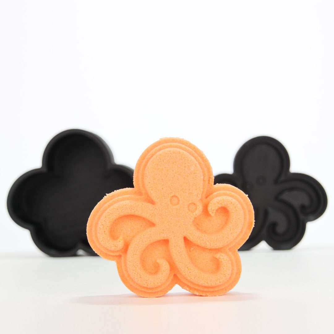 OCTOPUS Bath Bomb Mold, DIY Original Bathbombs Set 3D Printed Kit, Fun ...