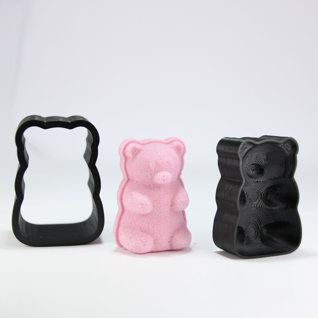 GUMMY BEAR 2.5 Inches Bath Bomb Mold, DIY Original Bathbombs Set 3D ...
