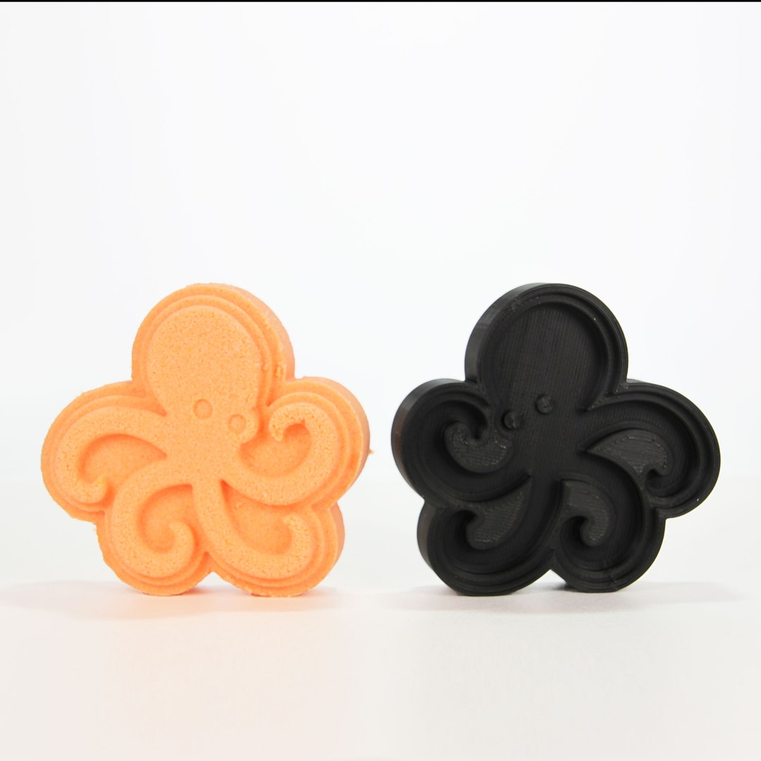 OCTOPUS 3 Inches Bath Bomb Mold, DIY Original Bathbombs Set 3D Printed ...