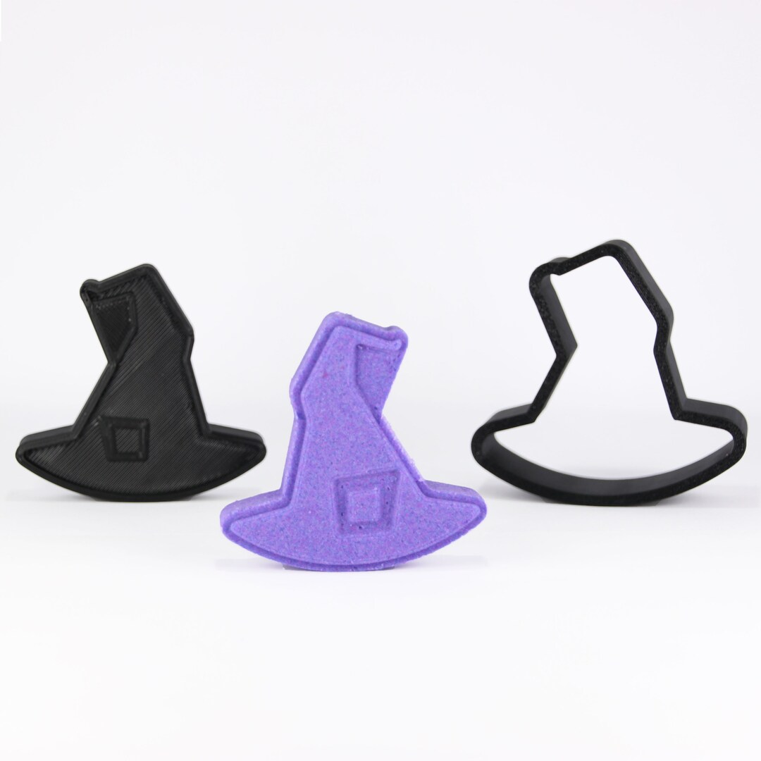 WITCH HAT 2.5 Inches Bath Bomb Mold, DIY Original Bathbombs Set 3D ...