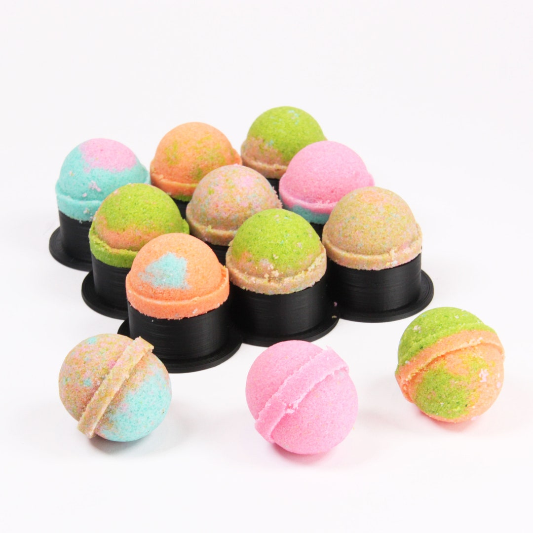 9 X SPHERE BATH BOMBS Mold in One Batch Perfect Round Shape. Bathbombs ...