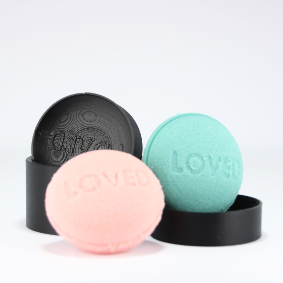 LOVED PILL 2.5 Inches Bath Bomb Mold, DIY Original Bathbombs Set 3D ...