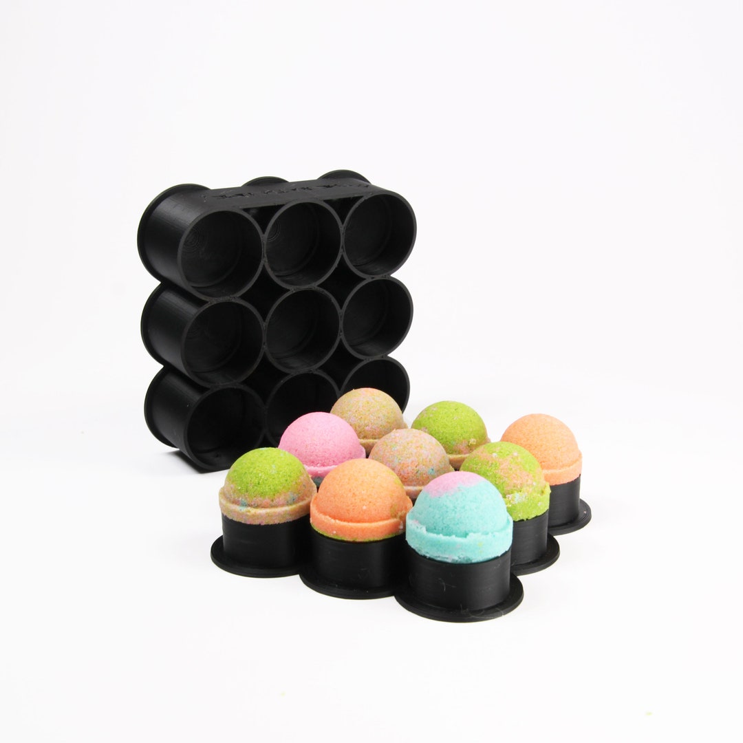 9 X SPHERE 1 Inch BATH BOMBS Mold in One Batch! Perfect Round Shape ...