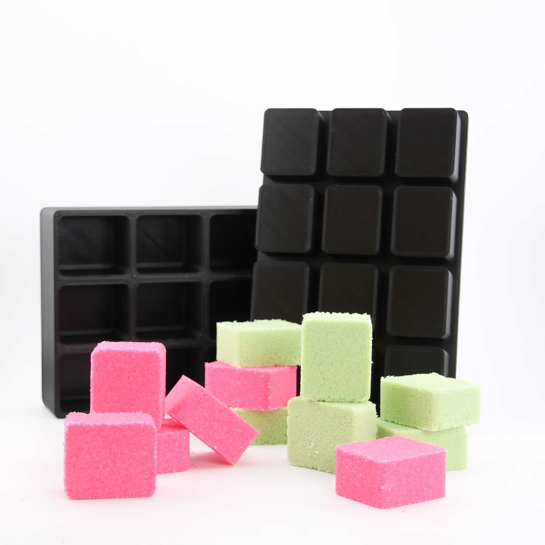Multiple Shower Tablets Bath Bomb Molds Set. Make 12, 1.5"x1" Squares ...