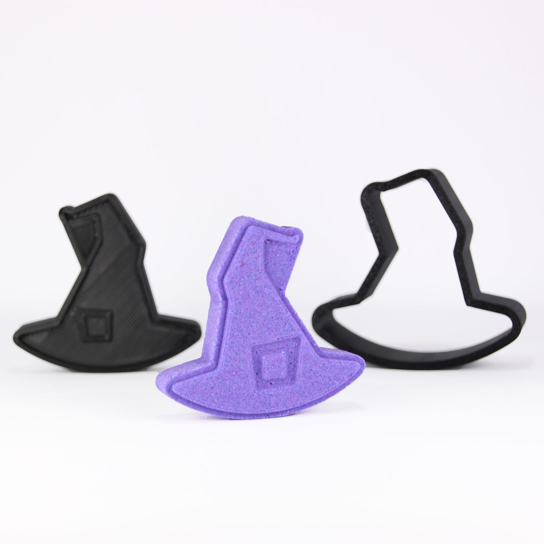 WITCH HAT 4 Inches Bath Bomb Mold, DIY Original Bathbombs Set 3D ...