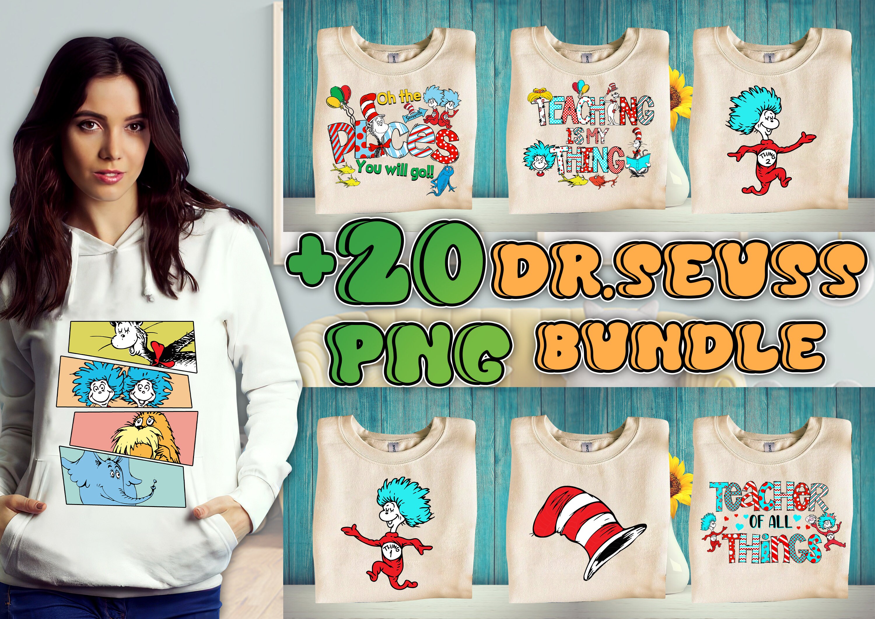 Retro Dr. Sweet Png Bundle, Dr. Suess Day, Sublimation Print, Read ...