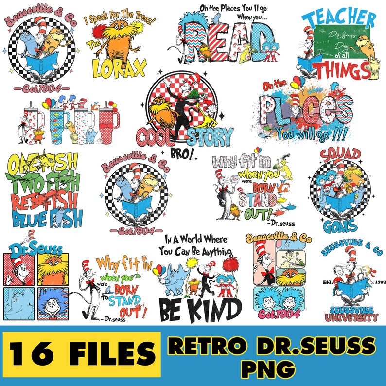 Dr. Sweet Png Bundle, Dr. Suess Day, Sublimation Print, Read Across ...