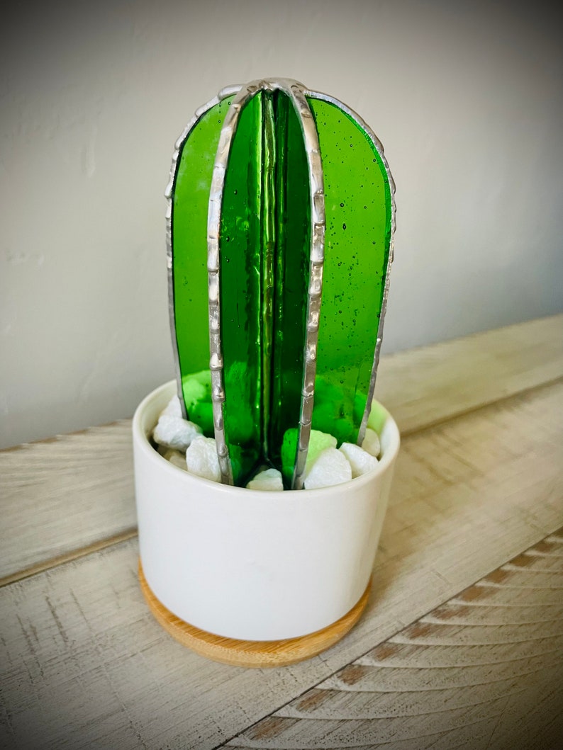 Stained Glass Mini Cactus - Etsy