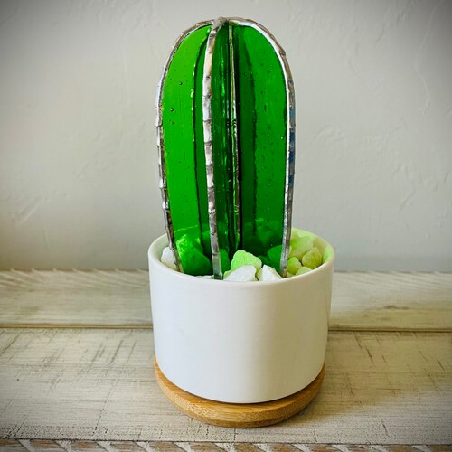 Stained Glass Mini Cactus - Etsy