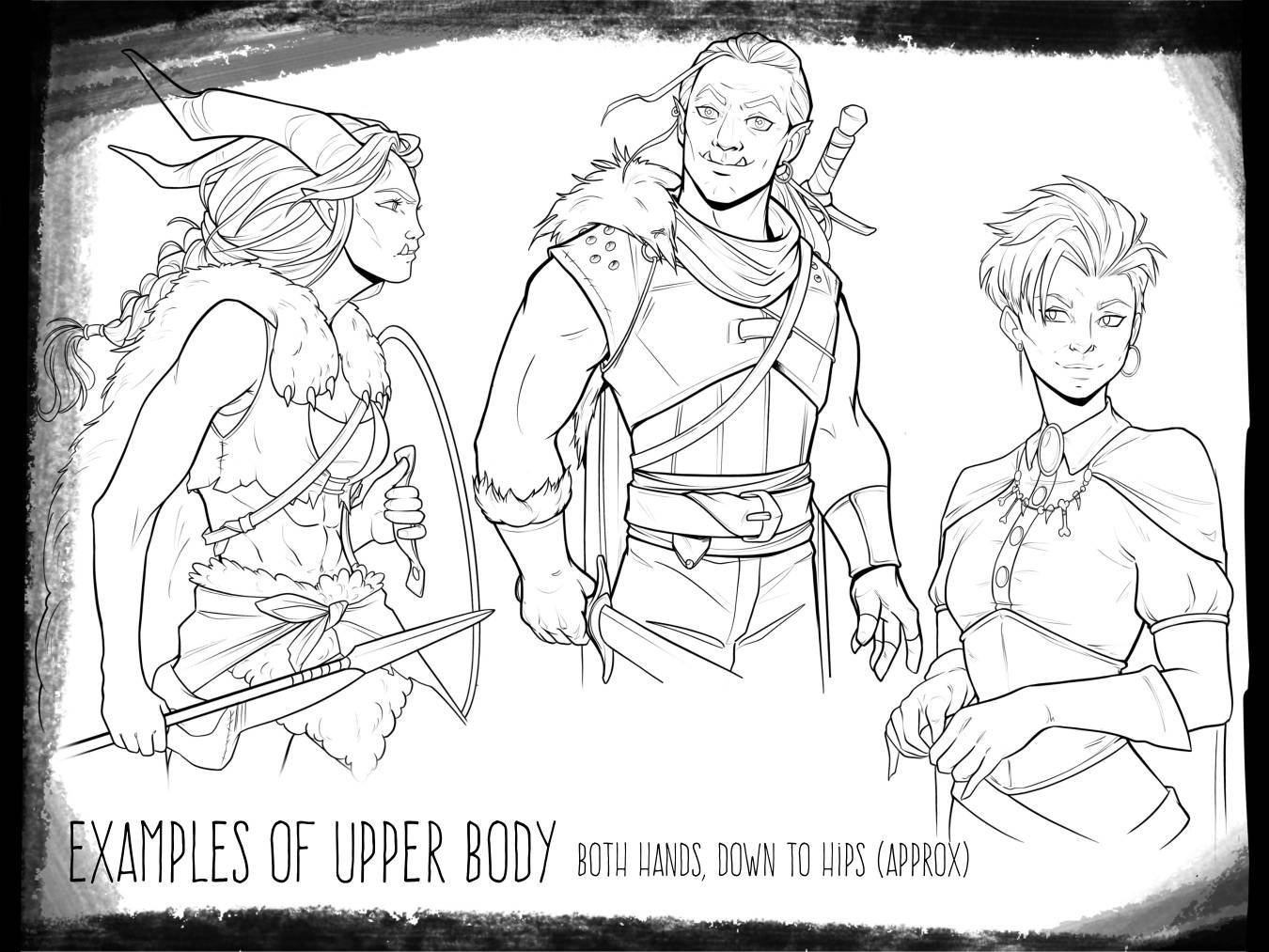 Dnd/d&d Character Commission Illustration BODY gift/dungeons - Etsy ...