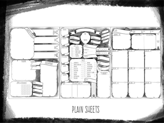 Drawing & Illustration Art & Collectibles DND Class-Themed Character ...