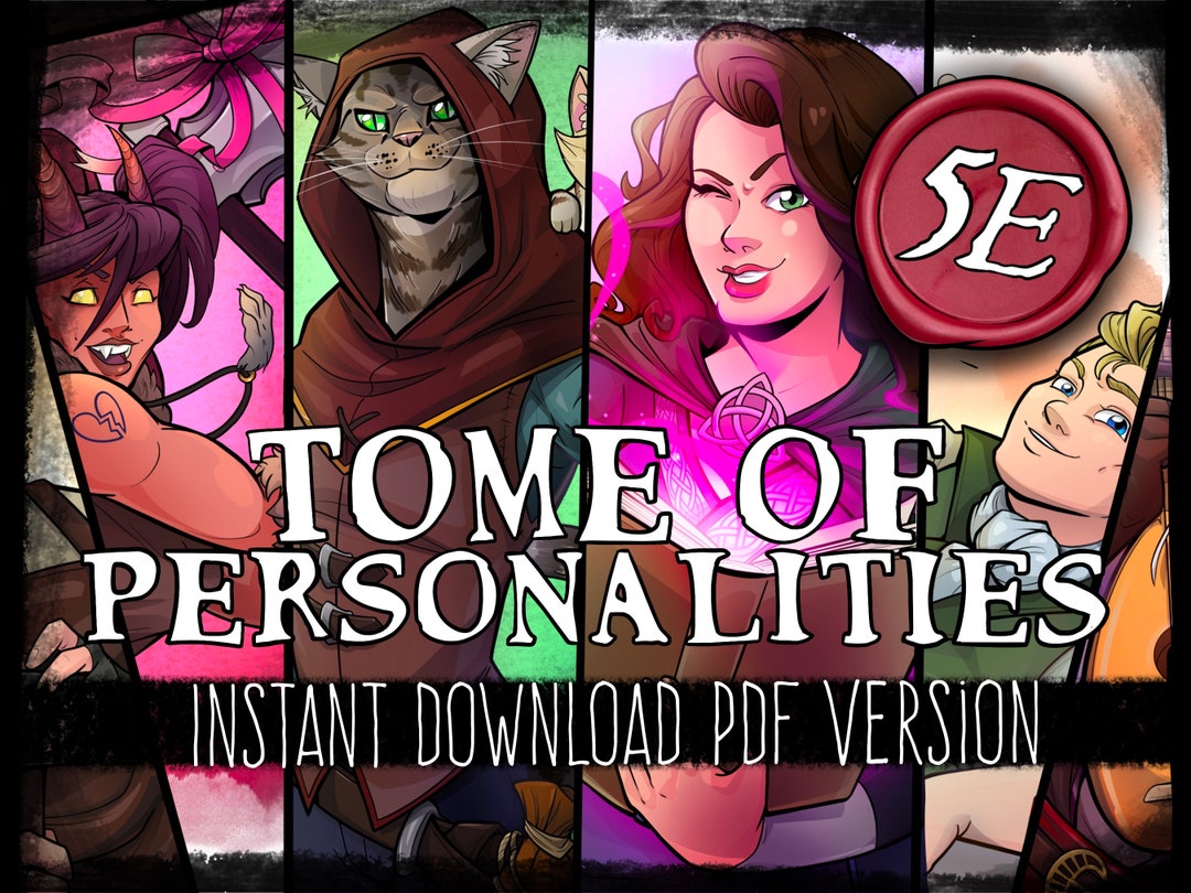 Dnd 5e Instant Npcs TOME of PERSONALITIES Fully Illustrated With Lore ...