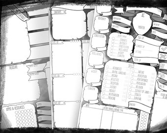 Dnd Class Sheets - Etsy
