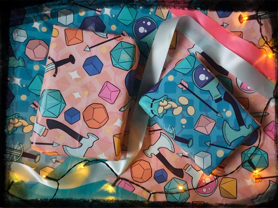 Dnd Wrapping Paper/gift Wrap Sheet d&d/dungeons Dragons - Etsy UK