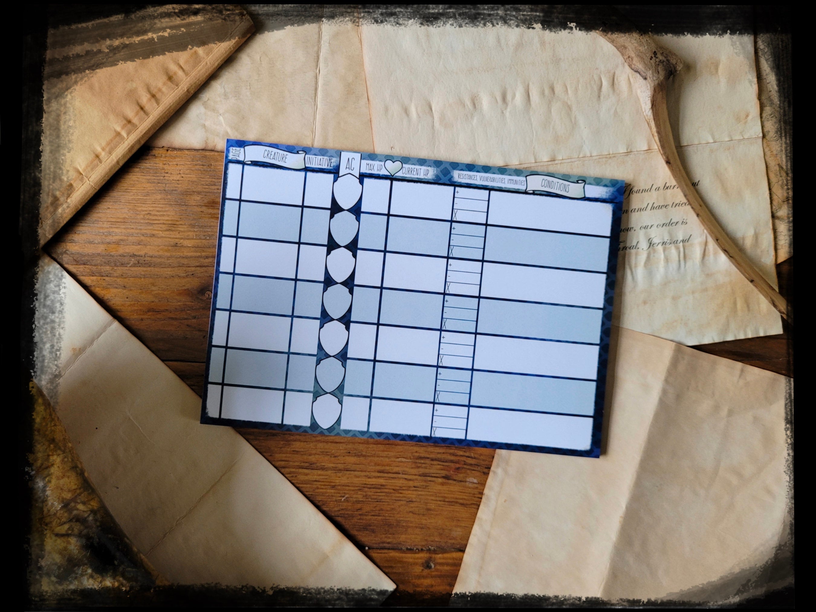 Dnd Combat Tracker GM Notepad dungeons & Dragons TTRPG. - Etsy Australia