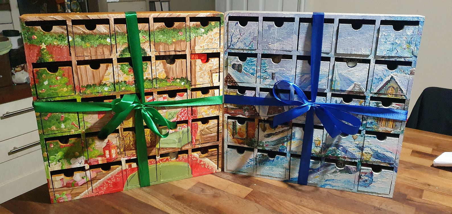 Bespoke 25 Day Christmas Calendars (filled or Unfilled) - Painted With ...