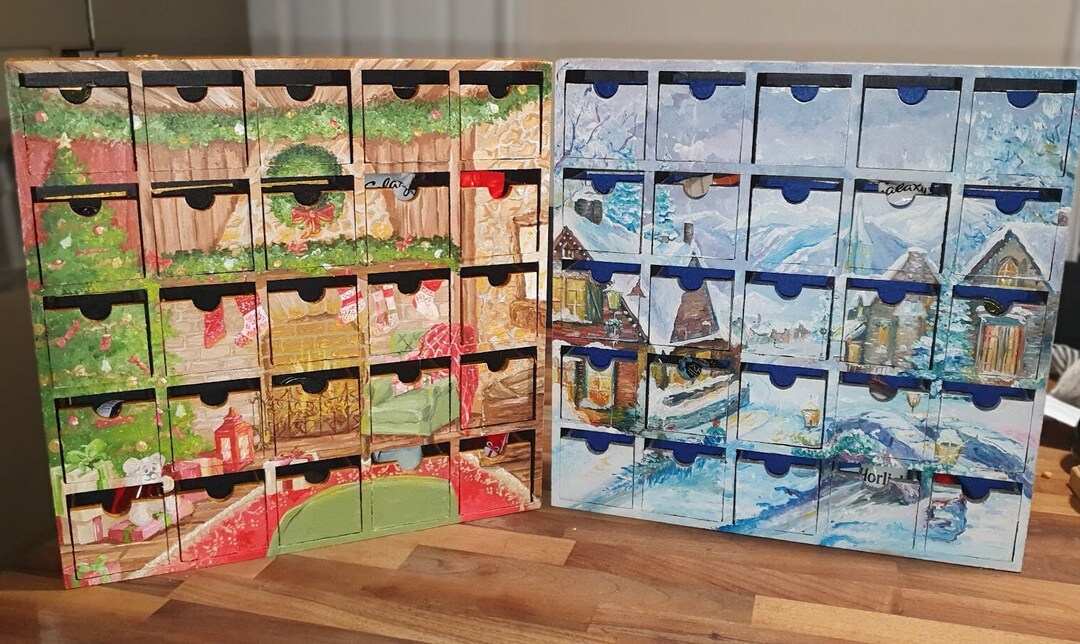 Bespoke 25 Day Christmas Calendars (filled or Unfilled) - Painted With ...