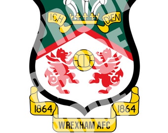 Wrexham Logo Svg - Etsy