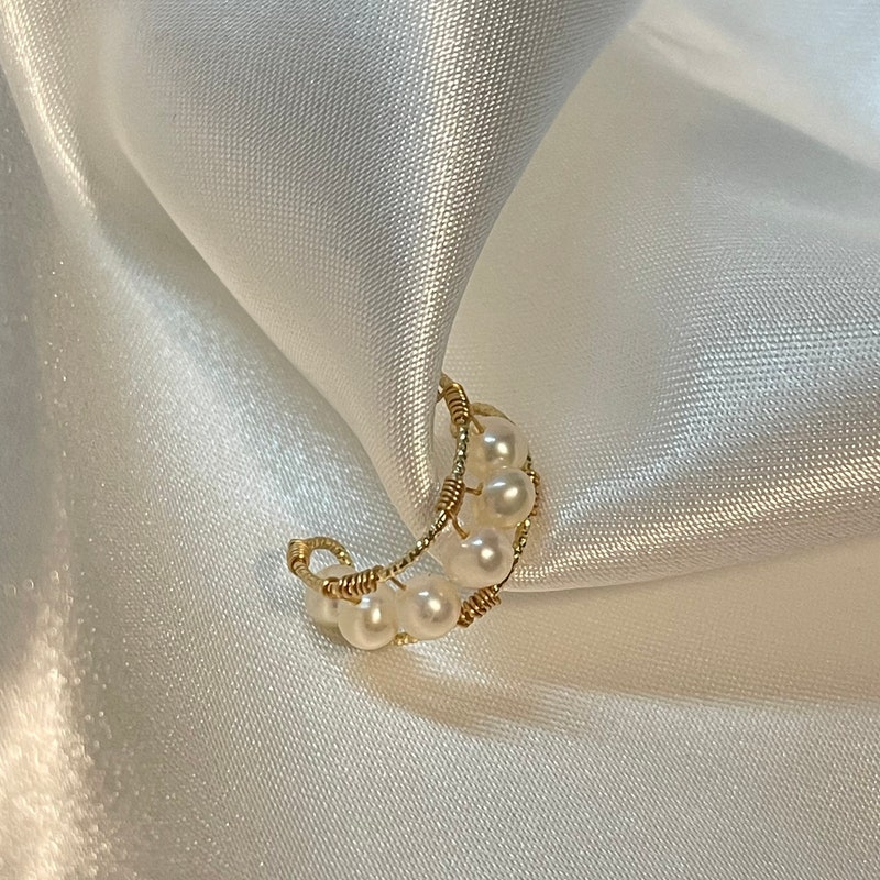 Pearl Ear Cuff - Etsy