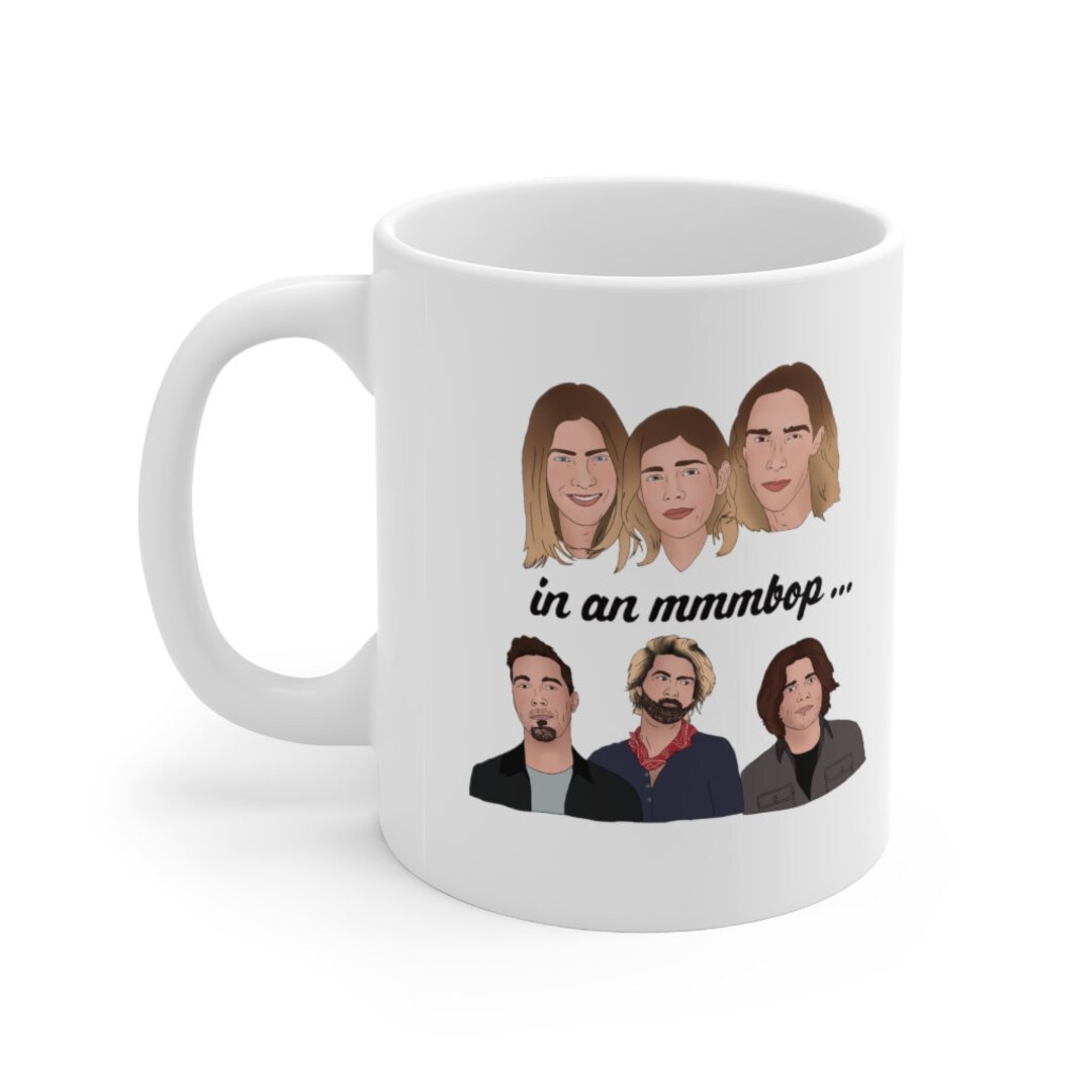 In an Mmmbop Hanson Mug, Isaac Hanson, Taylor Hanson, Zac Hanson, 90s ...