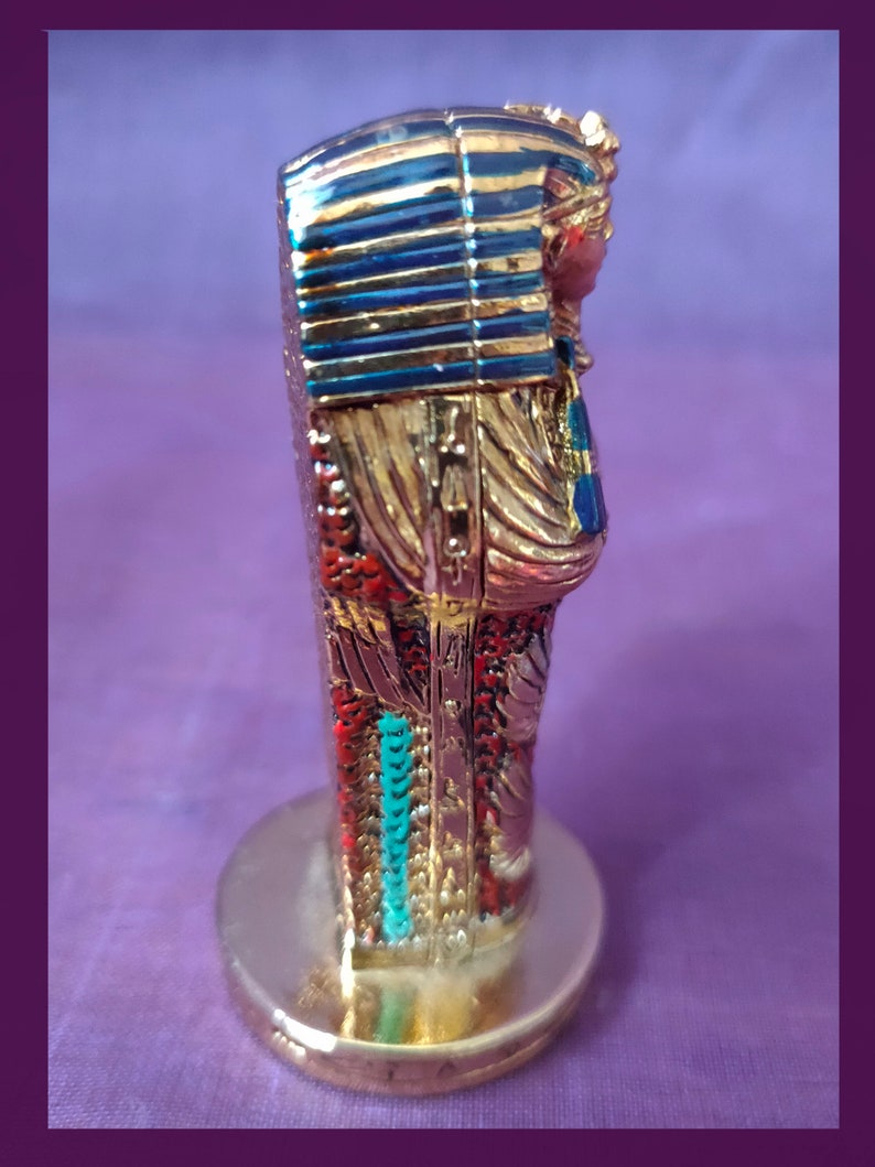 Heavy Vintage Mini Sarcophagus King Tutankhamun Egypt King - Etsy