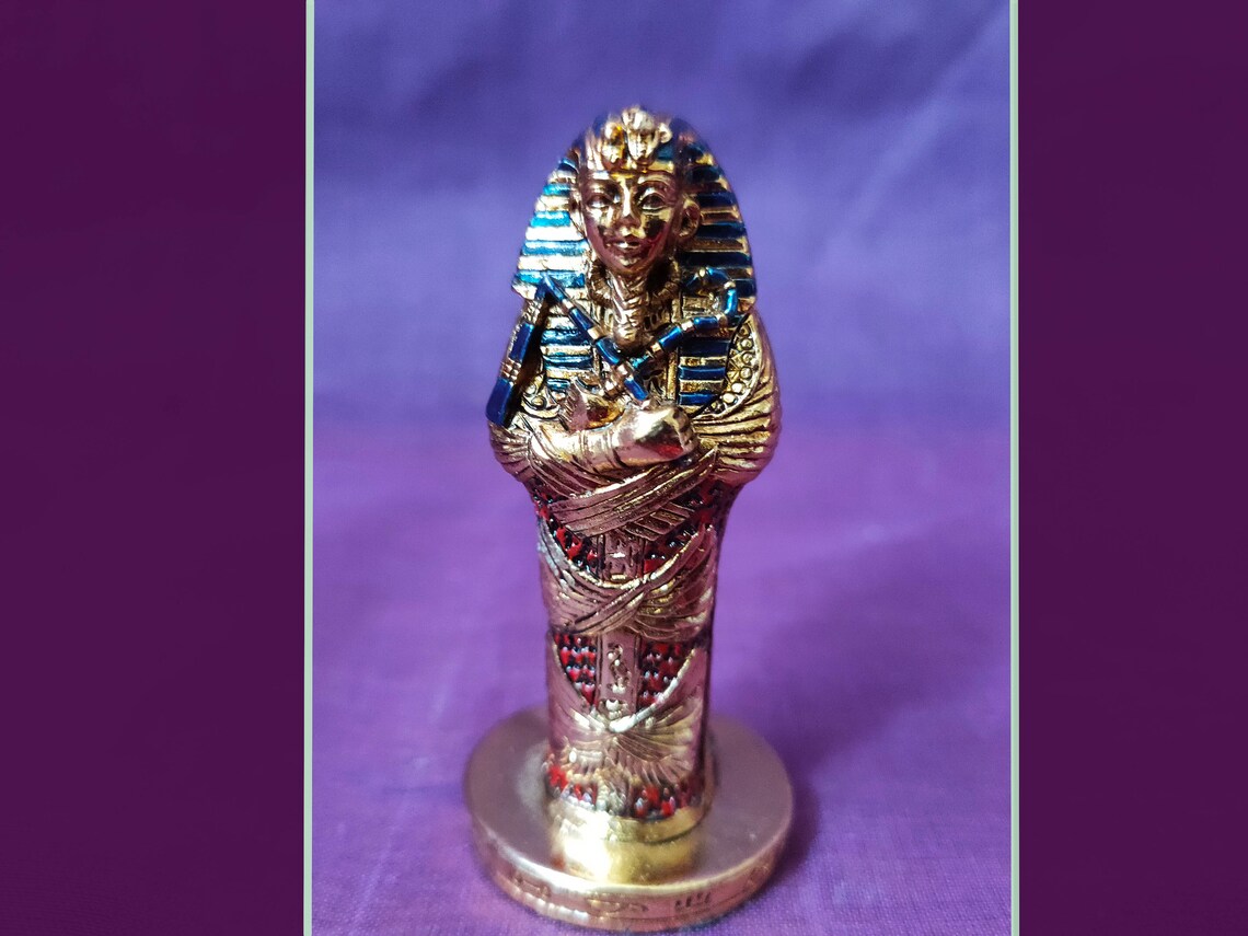 Heavy Vintage Mini Sarcophagus King Tutankhamun Egypt King - Etsy