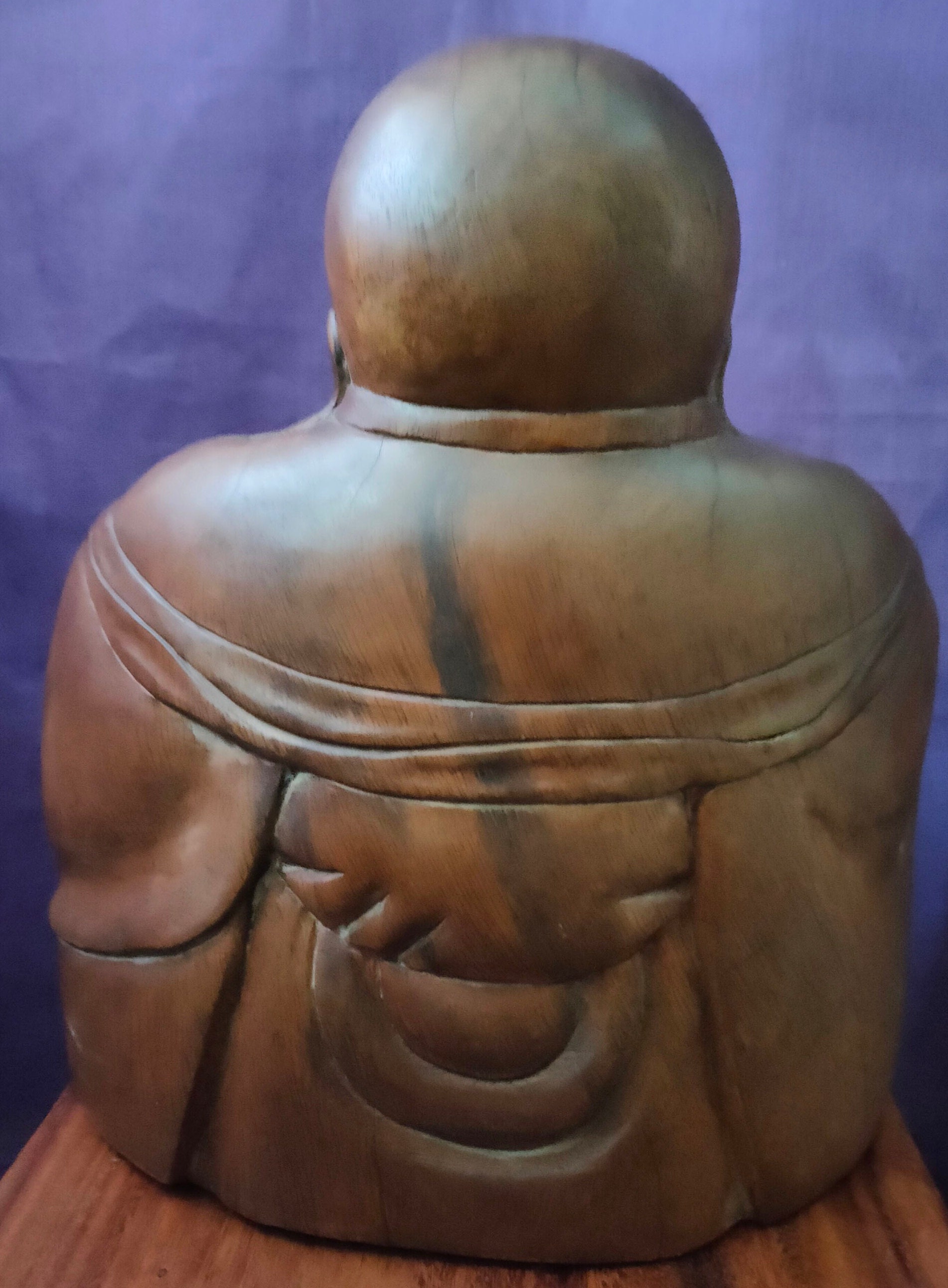 Chinese Big Wood Buddha, Fat Buddha God, Meditation, Buddhism, Altar ...