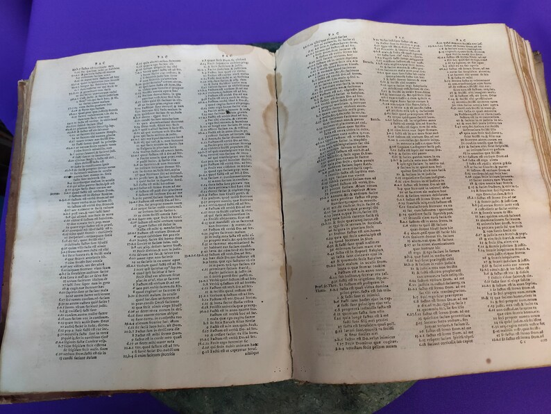 17th Century Holy Bible Holy Scripture Vulgate Edition - Etsy