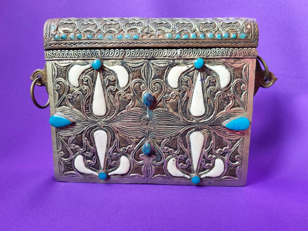 Stunning Antique Quran Stand, Holy Book Case, Copper Case, 19th Century ...