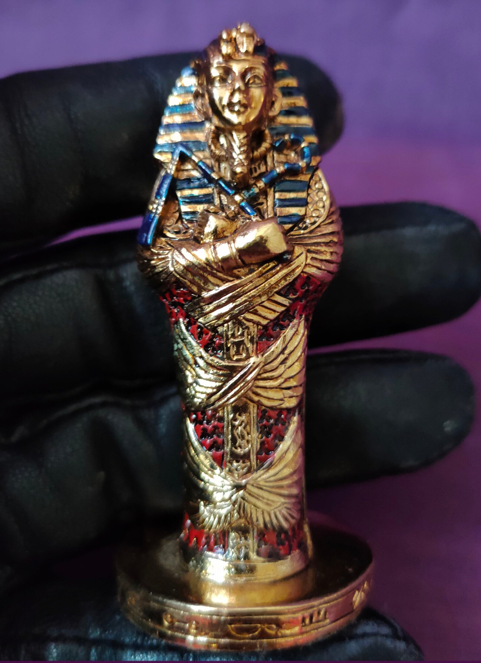 Heavy Vintage Mini Sarcophagus, King Tutankhamun, Egypt, King Tut - Etsy