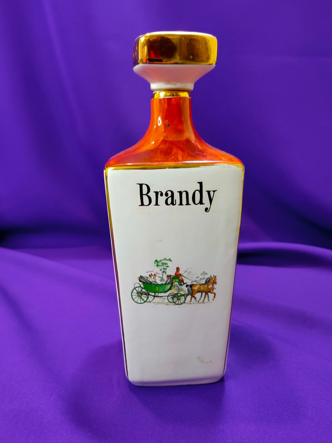 Elegant and Numbered Brandy Bottle, Calhambeques Collection, Vintage ...