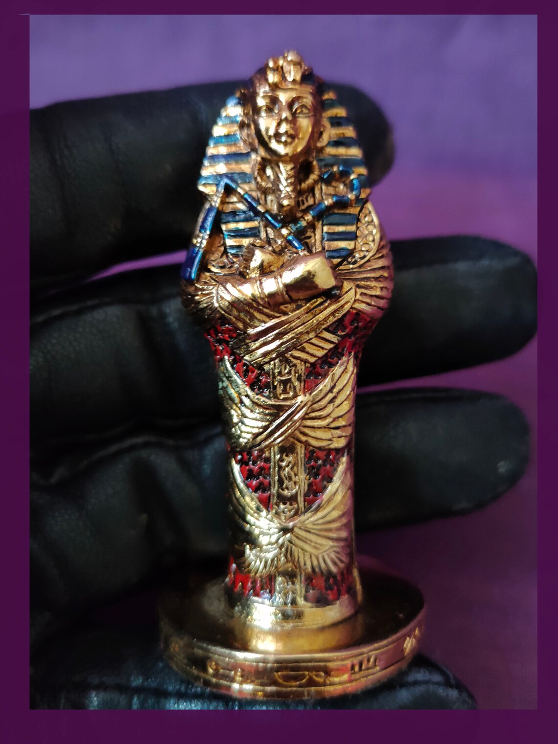 Heavy Vintage Mini Sarcophagus King Tutankhamun Egypt King - Etsy