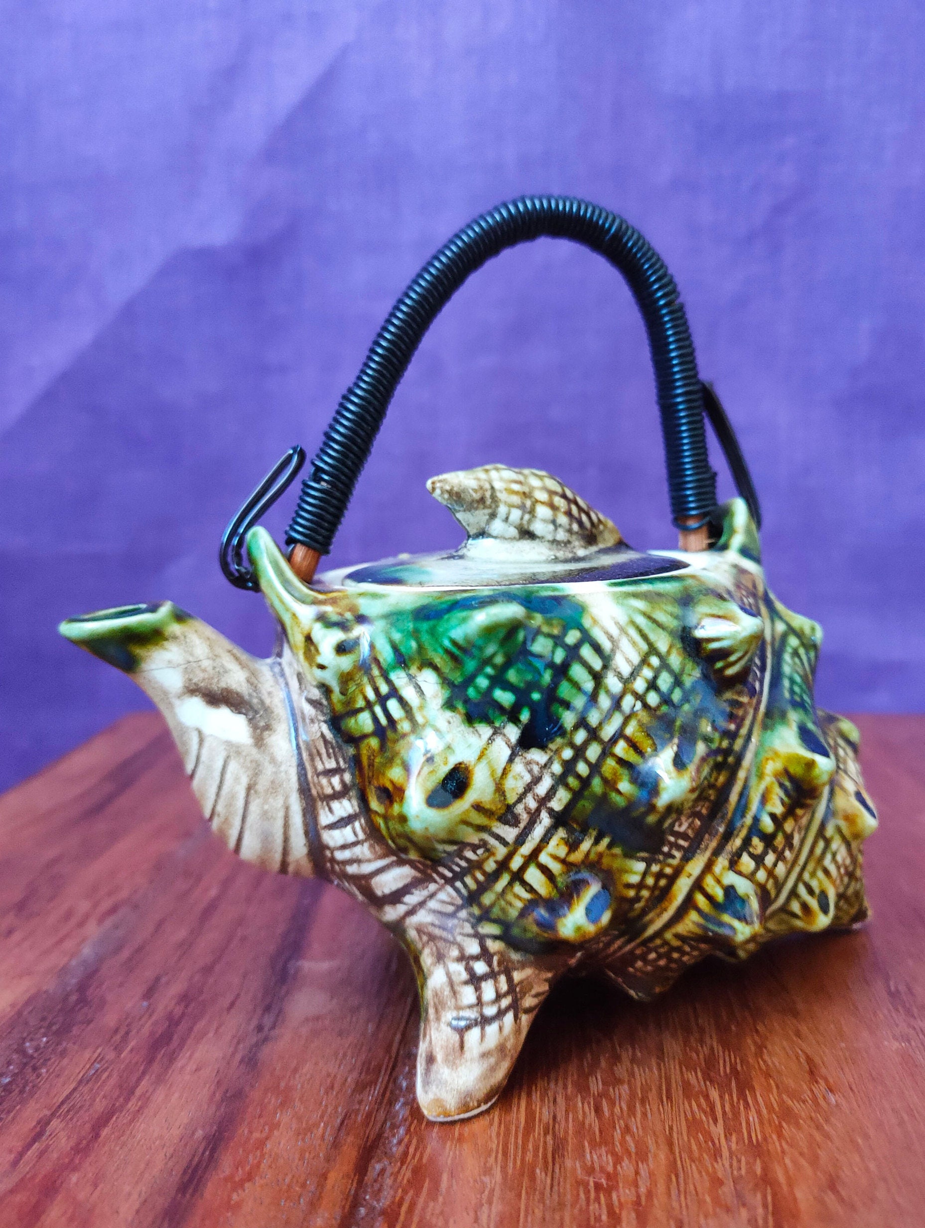 Teapot Shell Teapot Set Kitchen Decor Wedding Gift - Etsy