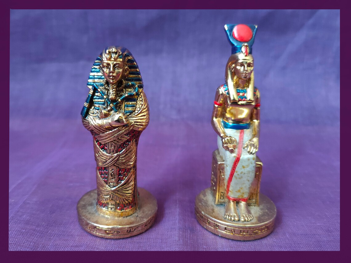 Heavy Vintage Mini Sarcophagus King Tutankhamun Egypt King - Etsy