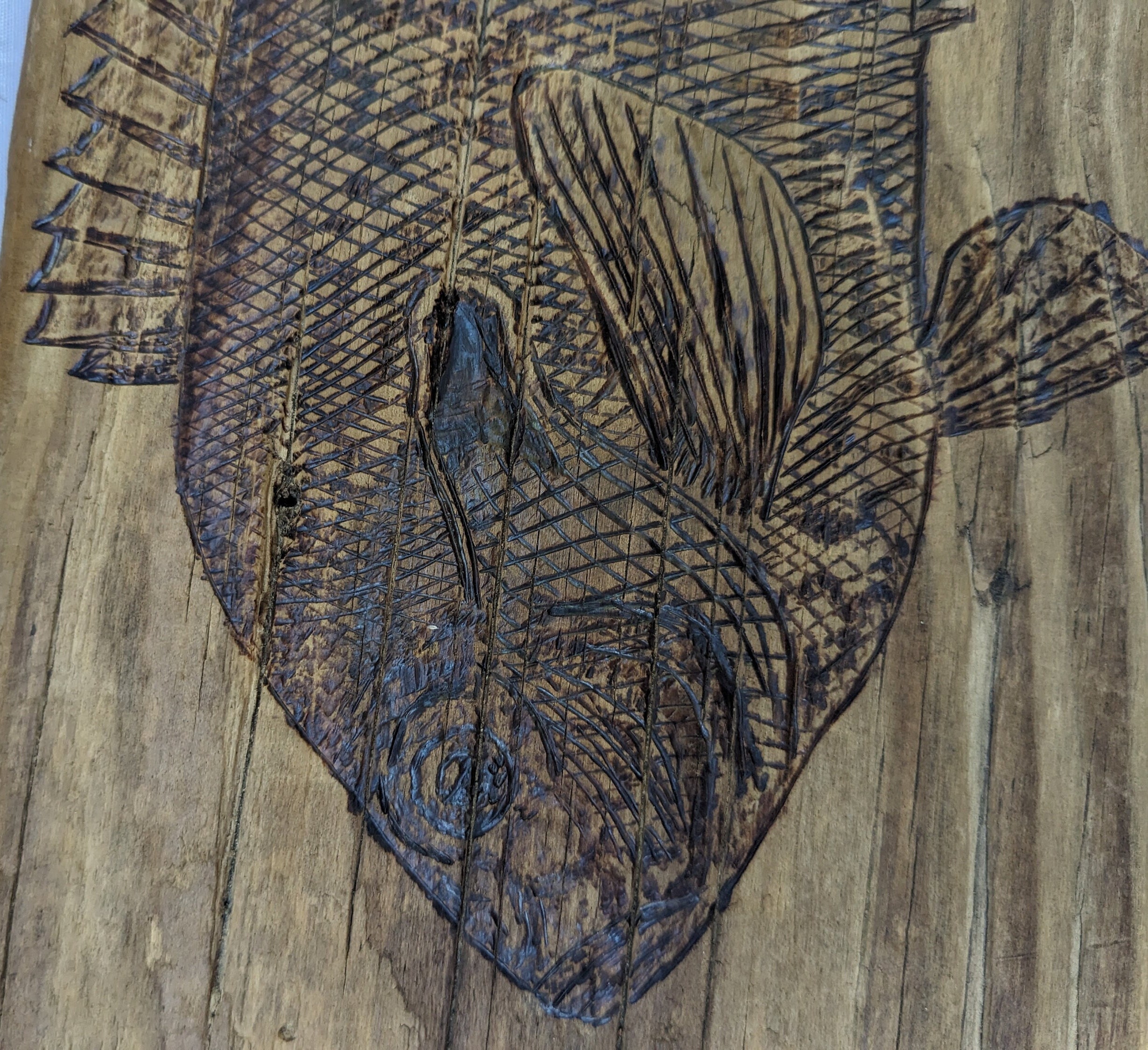 Handmade Wood Burned Fish Two Bass Reclaimed Wood Missouri - Etsy