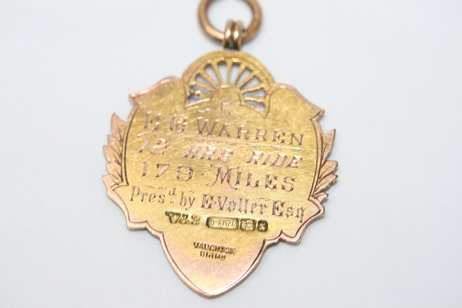 Antique 9ct Yellow Gold Trophy Fob - Etsy